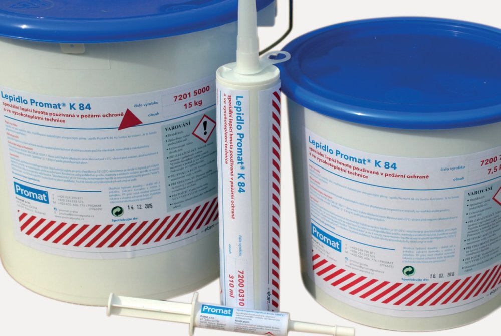 Promat - Lepidlo na těsnící šňůru K84 - kartuše 310 ml :: KamnaGO